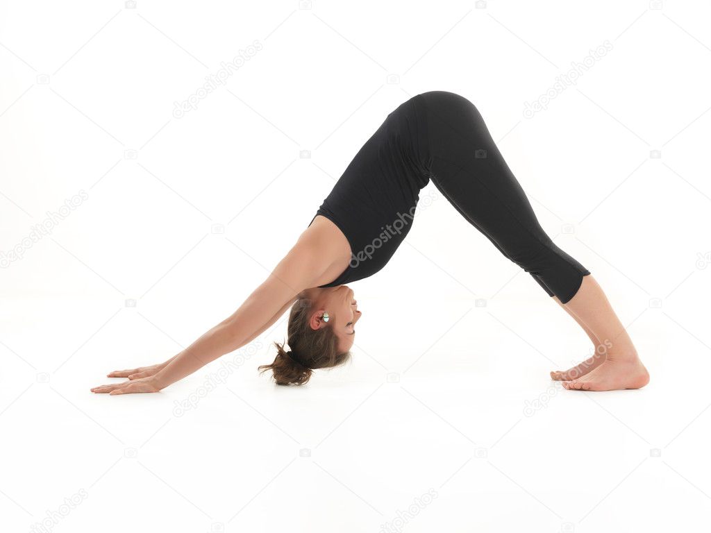 Stretching yoga posture — Stock Photo © shotsstudio #15605085