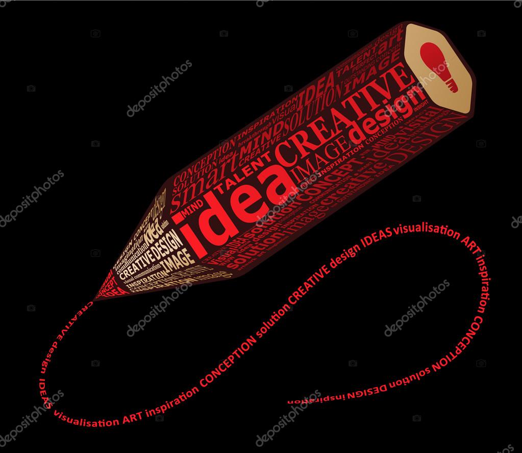 Creative typographic pencil Stock Vector Image by ©Dimoza #12088615