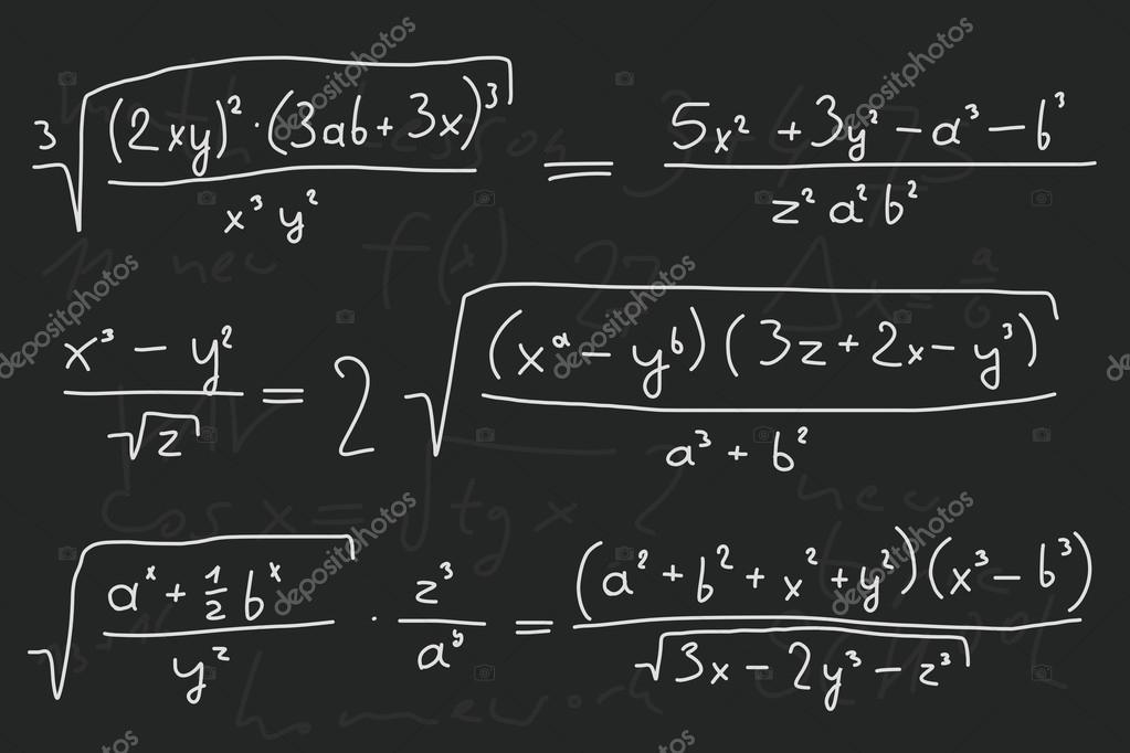 Mathematic blackboard Stock Vector by ©tupungato 19872729