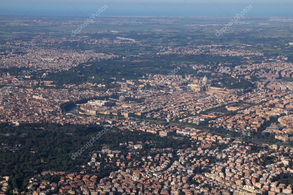 Rome aerial view — Stock Photo © tupungato #30050637