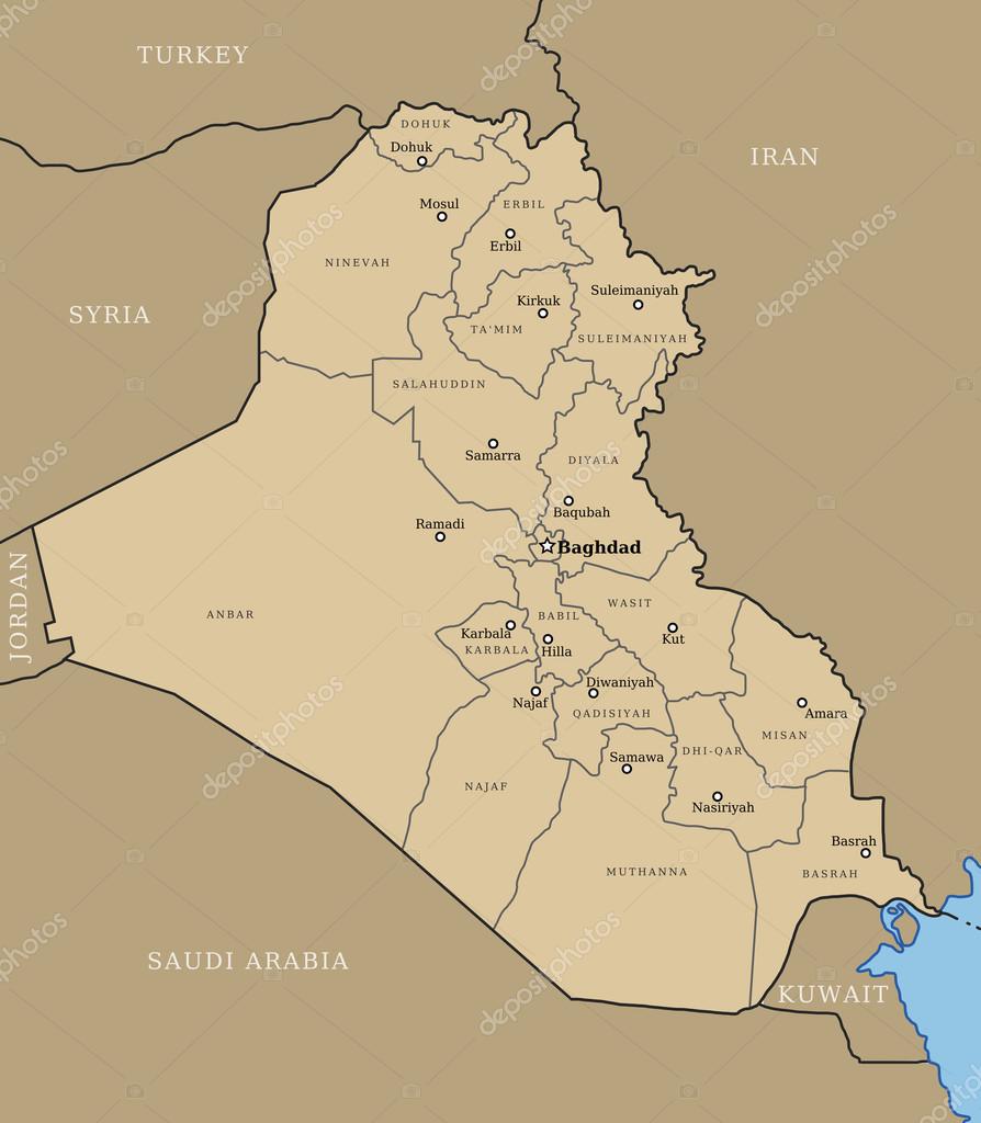 Map Of Iraq Provinces