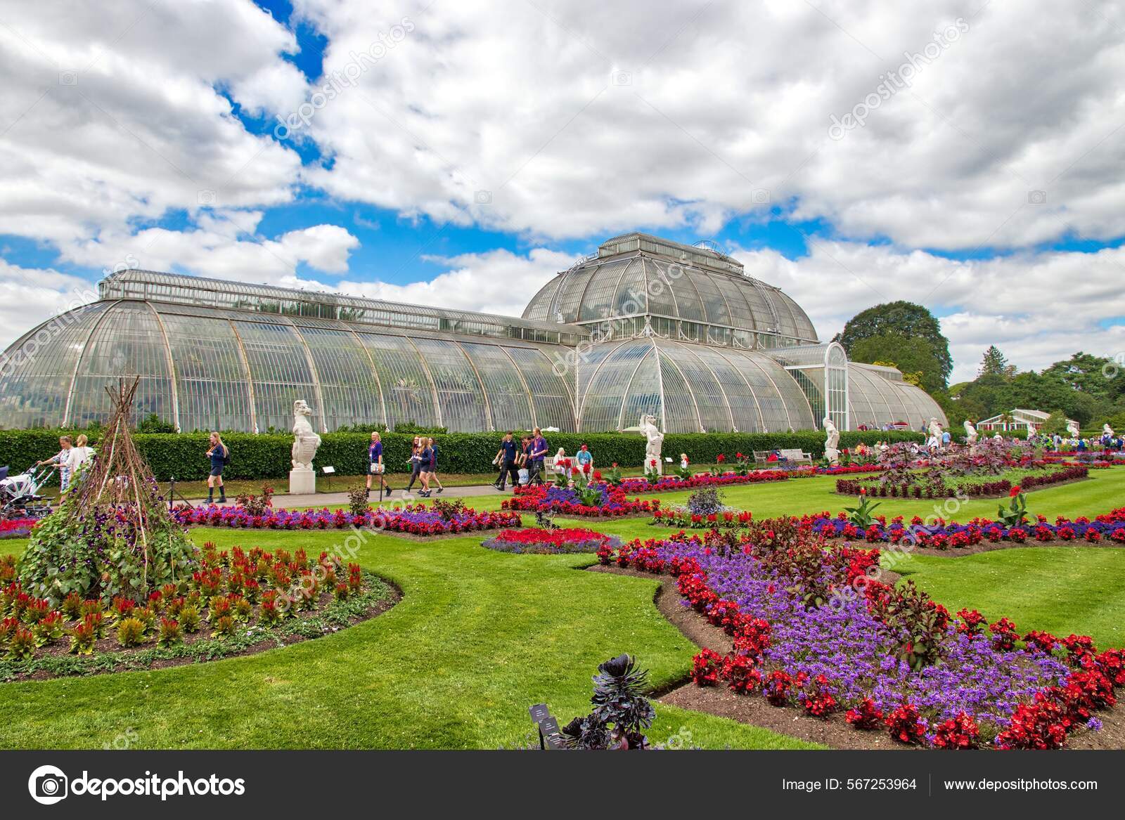 Kew July 2019 People Visit Palm House Kew Gardens Greater – Stock ...