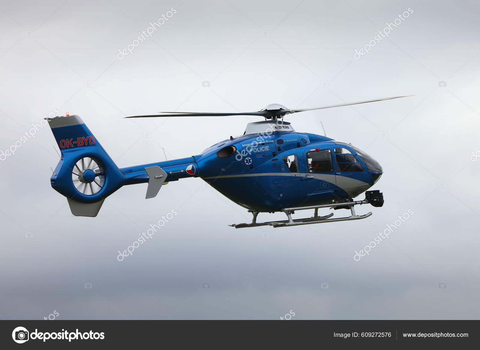Ostrava Czechia September 2022 Czech Police Helicopter Eurocopter Ec135 ...