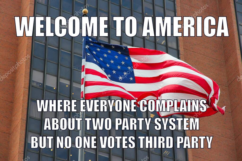 Sistema de dos partidos. Sistema pol tico estadounidense divertido meme para compartir en redes ...
