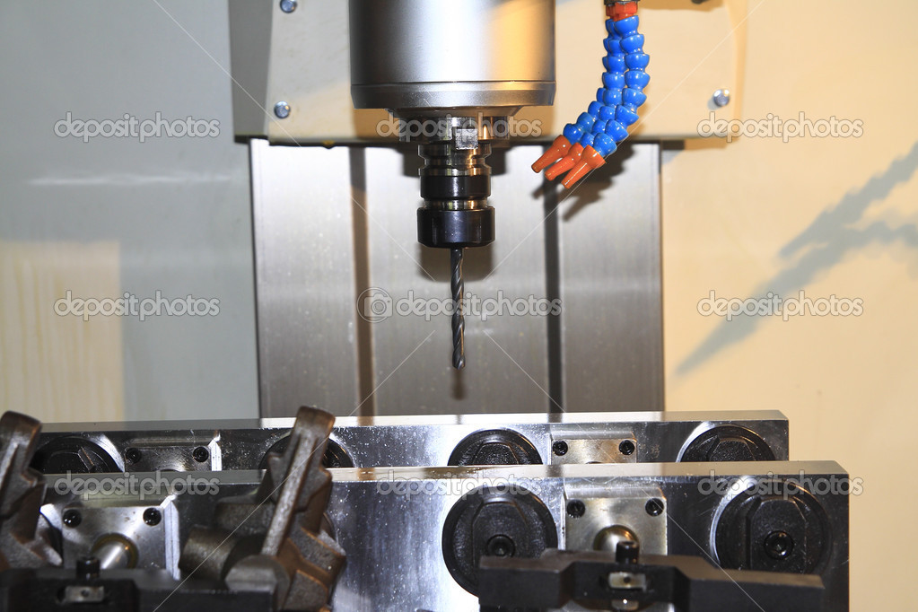 CNC milling ,Machine tool Stock Photo by ©Alan 27601959