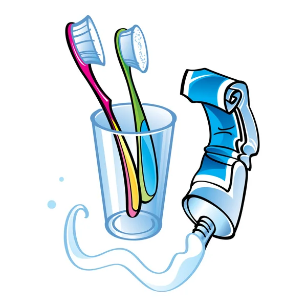 Toothpaste And Toothbrush Clipart