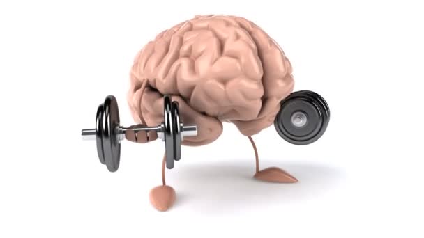 Dabbing Cartoon Brain Vector Clip Art Illustration Simple Gradients All ...