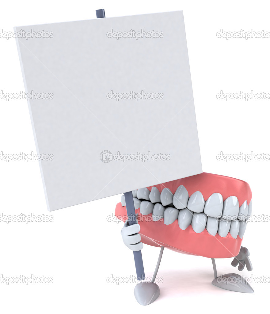 Teeth with paper Stock Illustration by ©julos #14813151