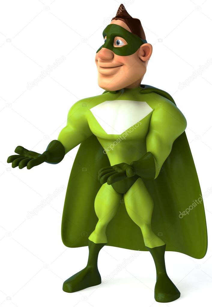 Green superhero Stock Photo by ...
