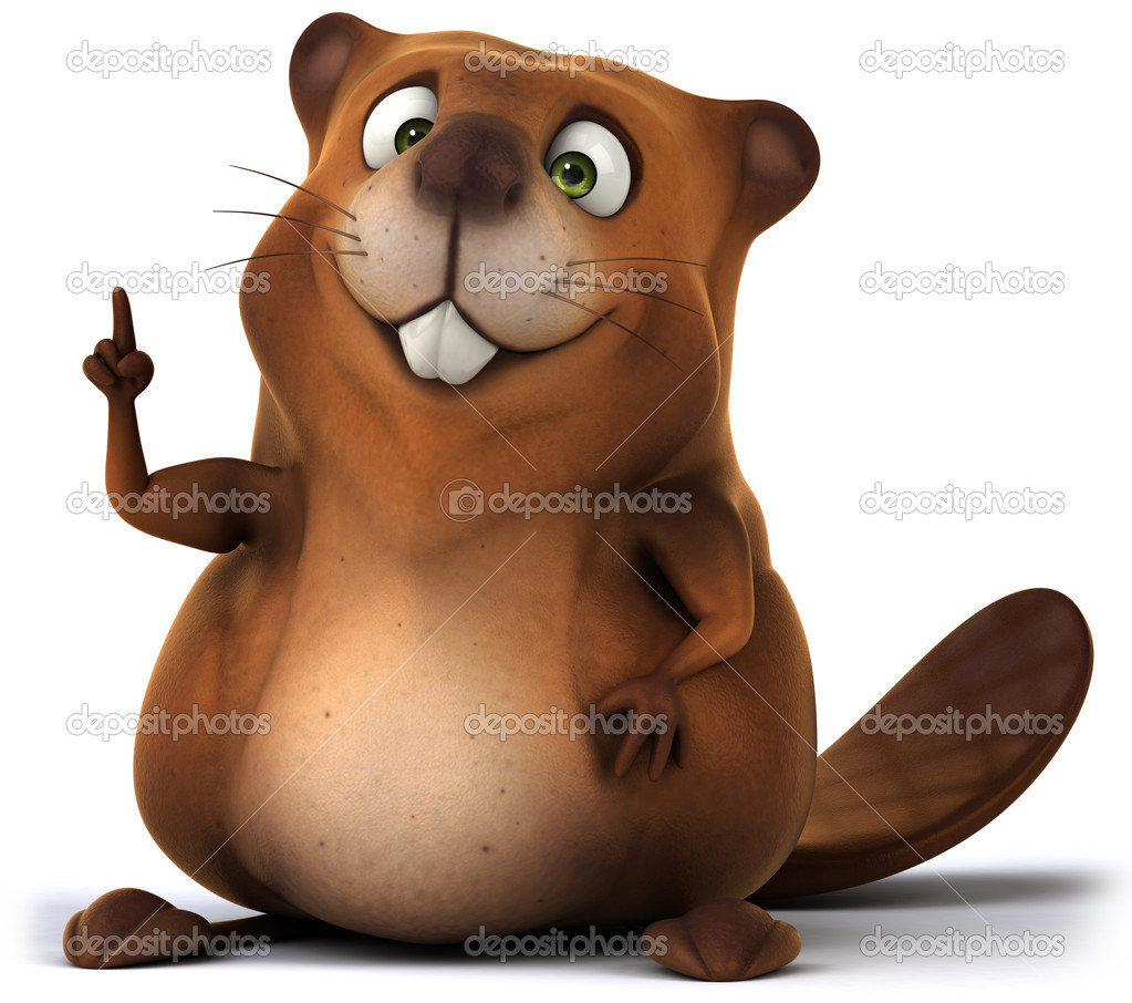 Funny Beaver — Stock Photo © julos #34792865