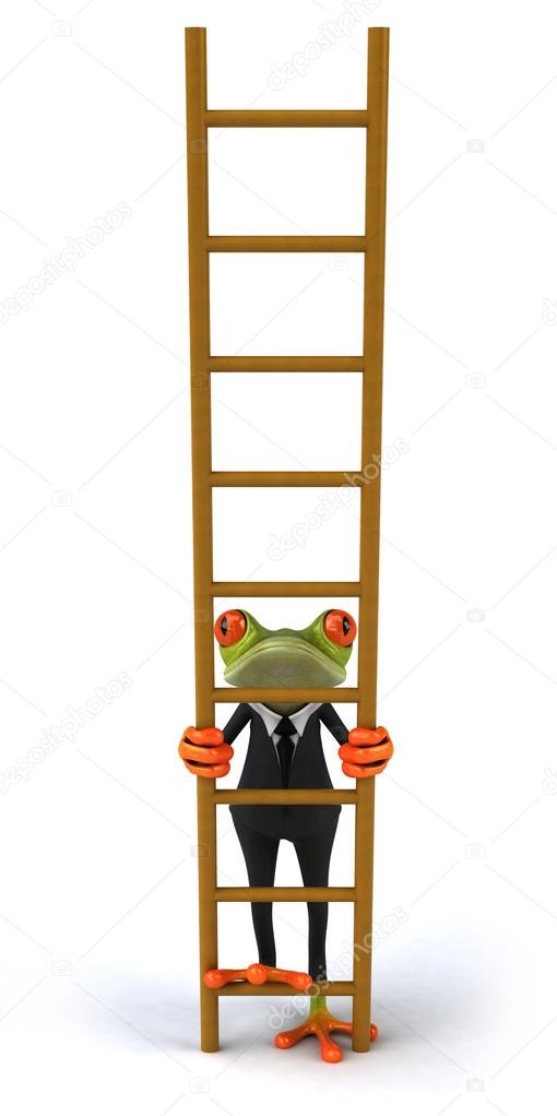 Frog with ladder Stock Photo by ©julos 34925817