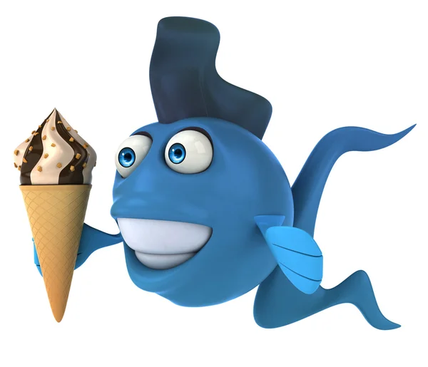 Funny blue fish — Stock Photo © julos #120898442