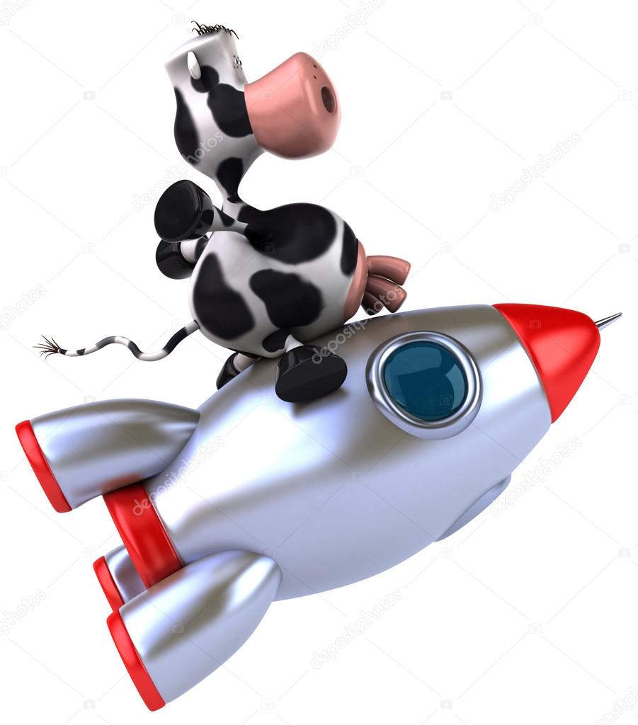 Fun cow — Stock Photo © julos #48974399