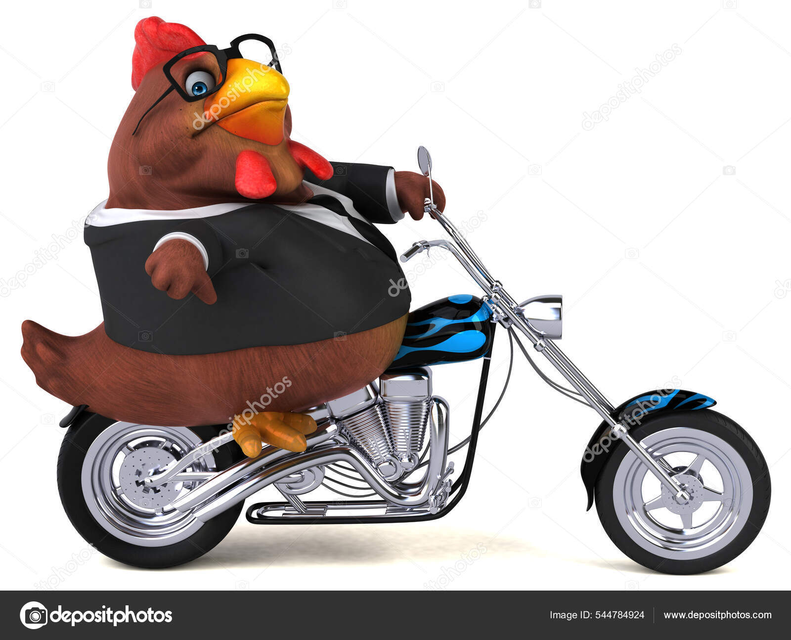 Chicken On A Motorcycle