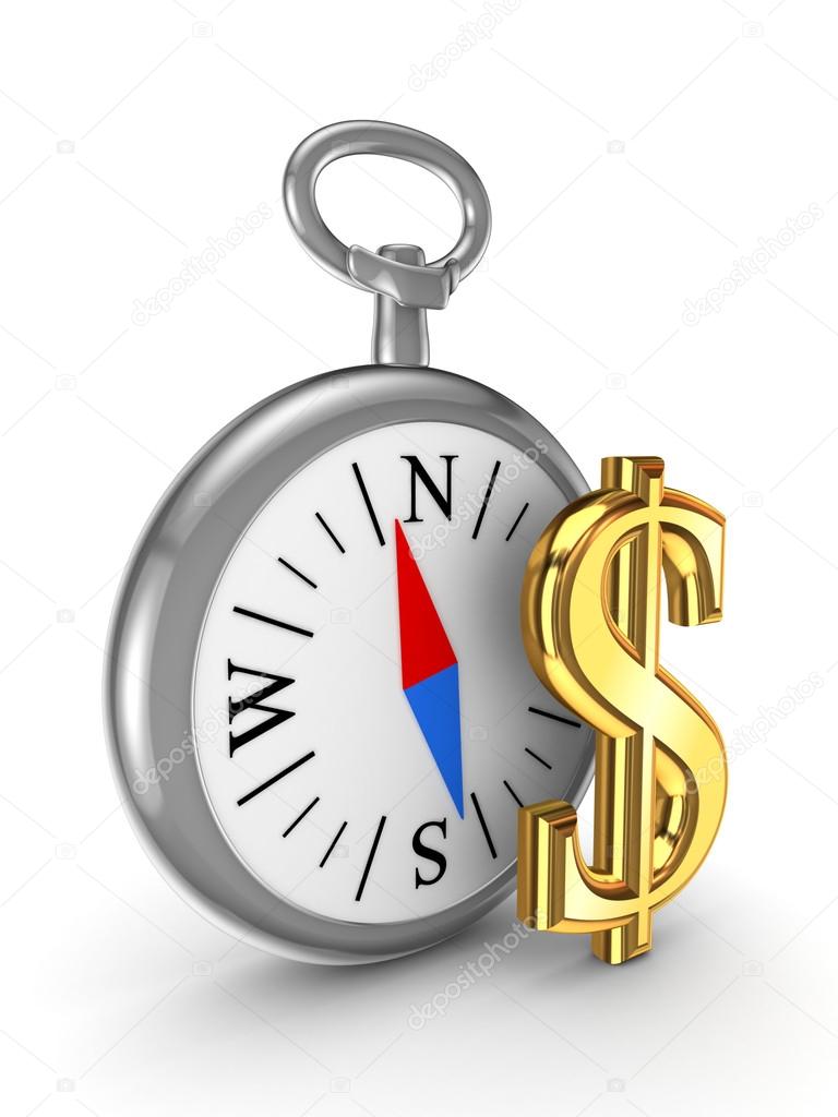 Retro compas and dollar sign. Stock Photo by ©rukanoga 13582704