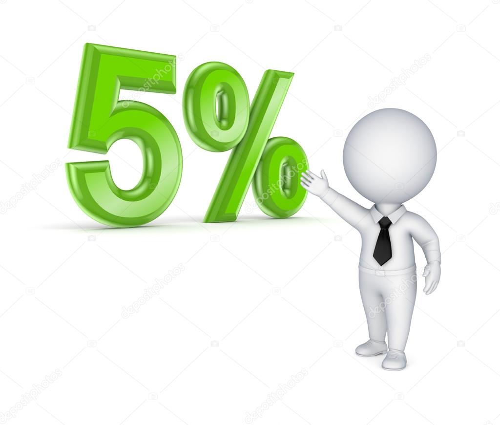 5% sign isolated on white background. Stock Photo by ©rukanoga 13603294