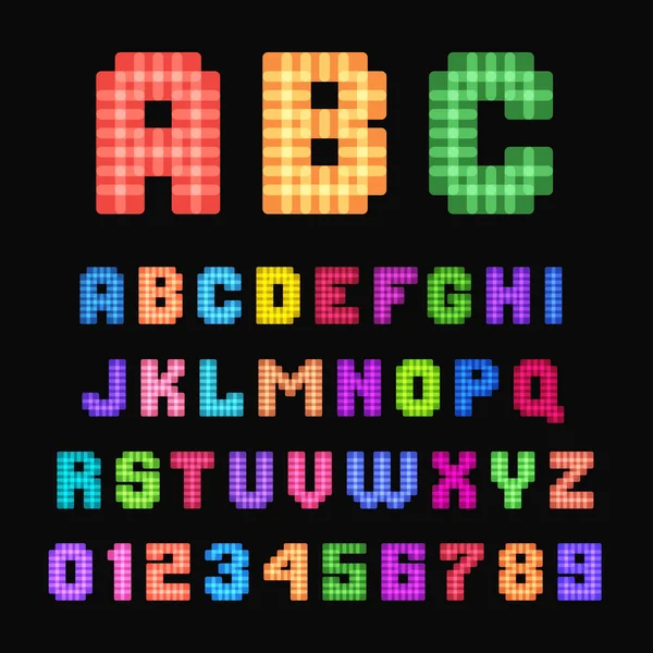 Pixel font - lowercase characters — Stock Vector © happyroman #11492203 Pixel font - lowercase characters — Stock Vector © happyroman #11492203