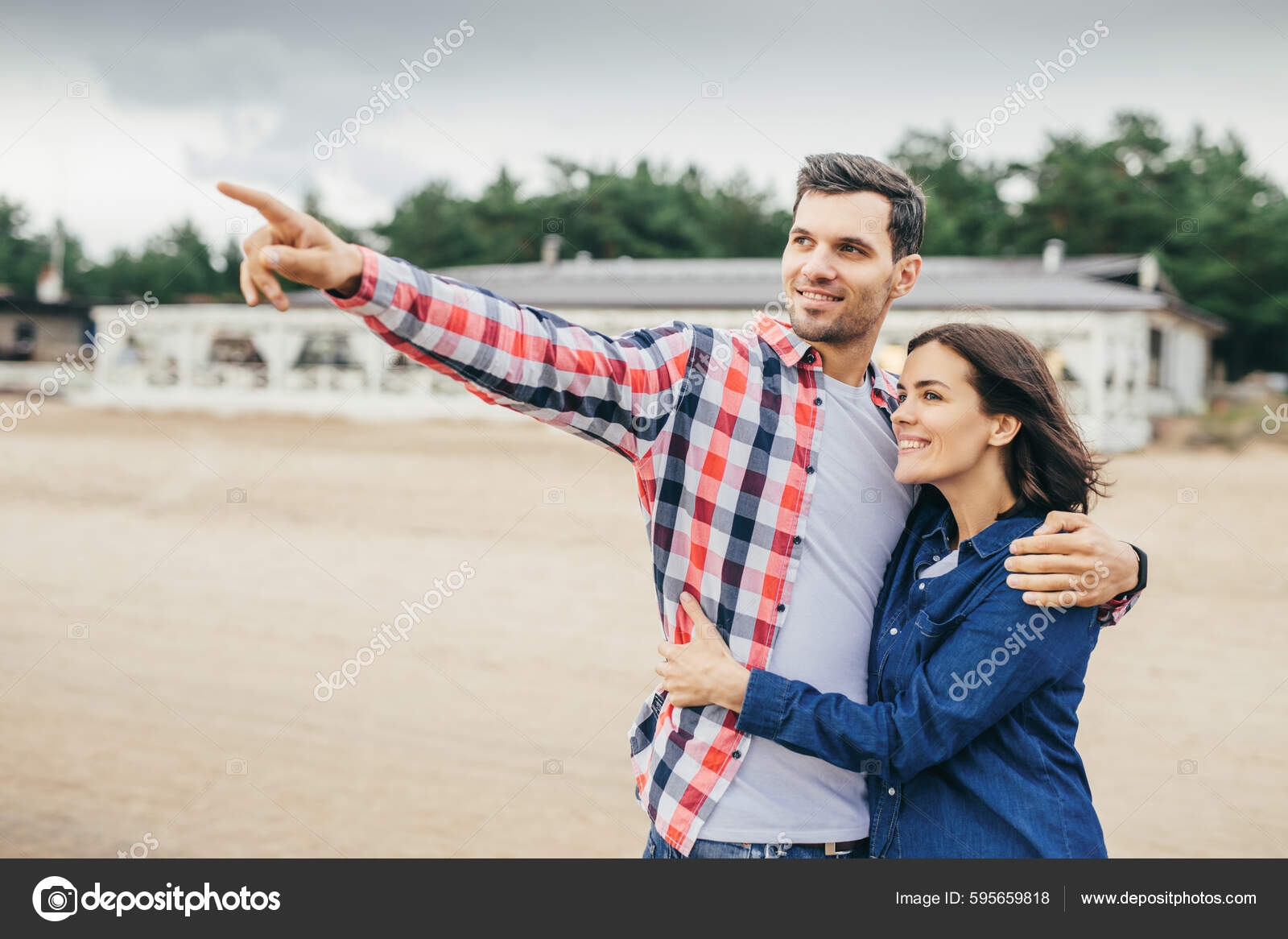 People Looking At Each Other From A Distance