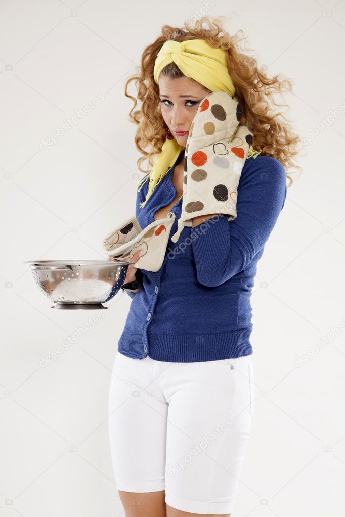Cooking pin up girl Stock Photo by ©bartekwardziak 30966389