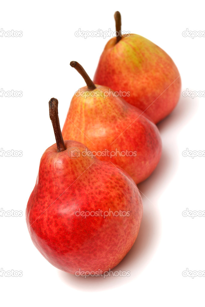 Three red pears Stock Photo by ©Ian_2010 33370275
