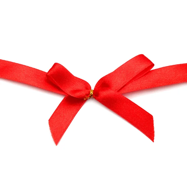 Gift silk bow of red ribbon Stock Photo by ©ZakharovEvgeny 101487604