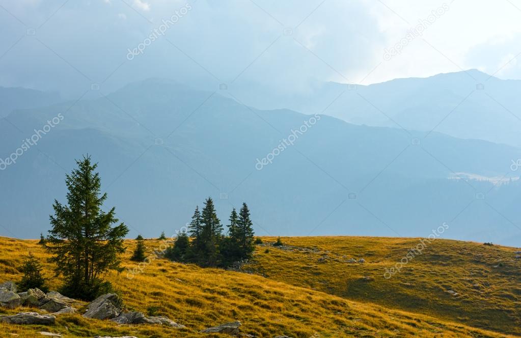 Verano Transalpina carretera (Cárpatos, Rumania ).: fotografía de stock ...