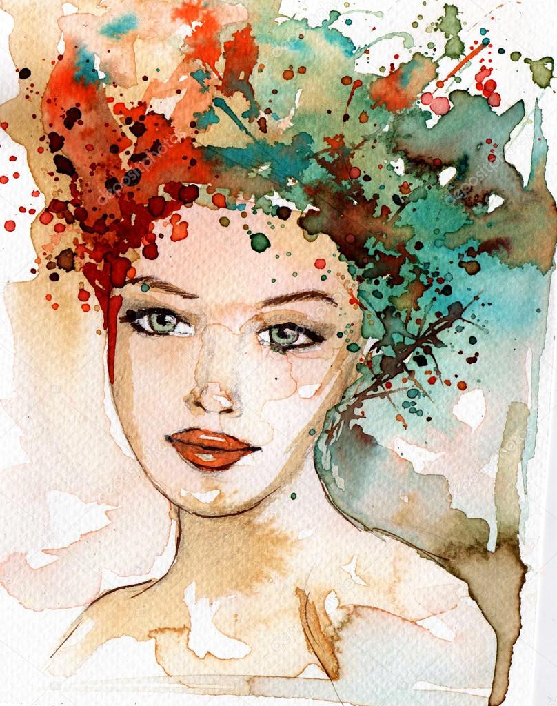 Beautiful Woman Stock Illustration By ©bruniewska 27161647