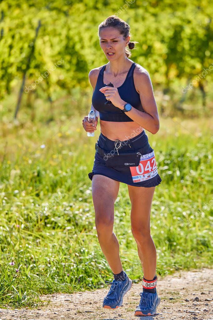 26 de septiembre de 2021: Romania, Marcea, running competition Edición ...