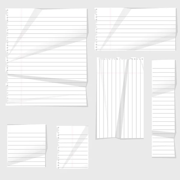 White Tattered Paper — Stock Vector © baavli #6904934