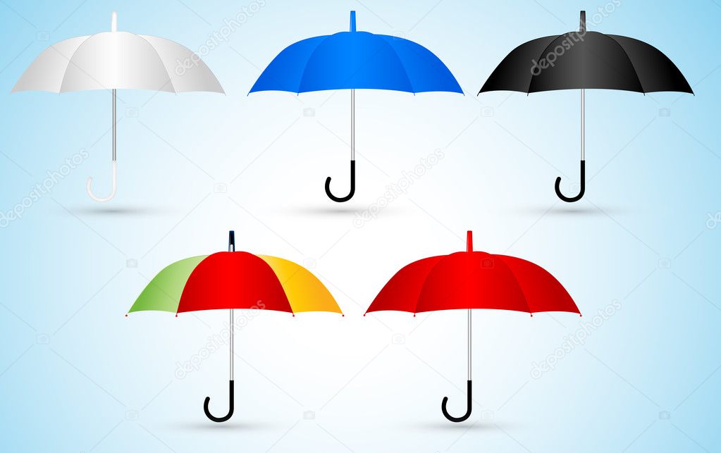 Umbrella Vectors Stock Vector Image by ©baavli #12858394