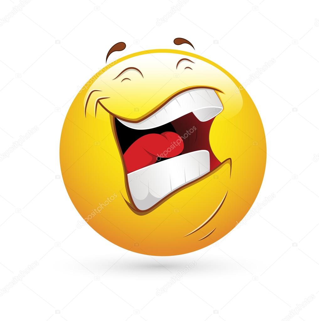 Smiley Emoticons Face Vector - Laughing — Stock Vector © baavli #13755055