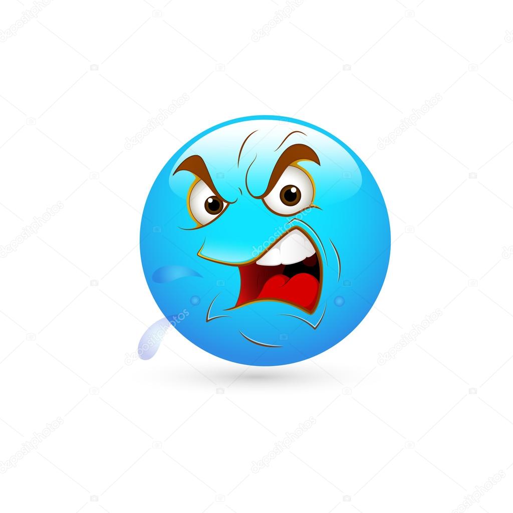 Smiley Emoticons Face Vector - Shout Stock Vector Image by ©baavli ...