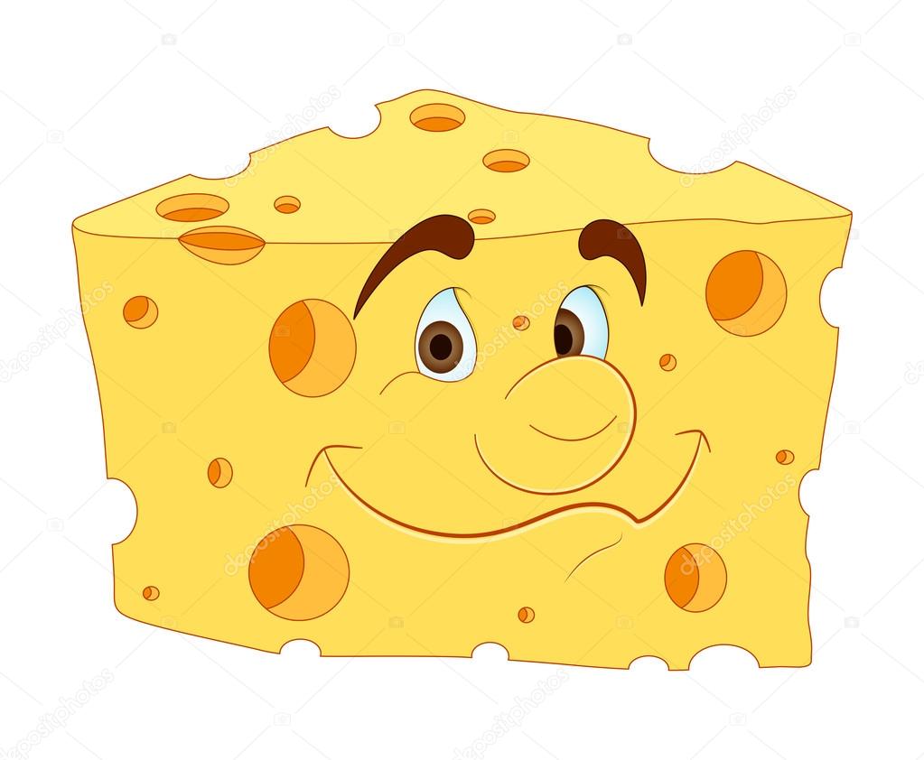 Queso de dibujos animados — Vector de stock © baavli #14178534