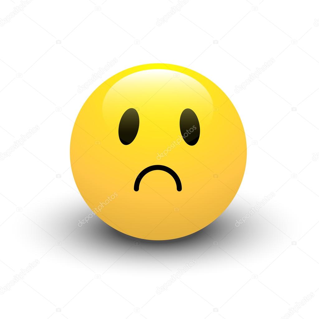 Triste Smiley Vector Vector de stock #14179547 de ©baavli