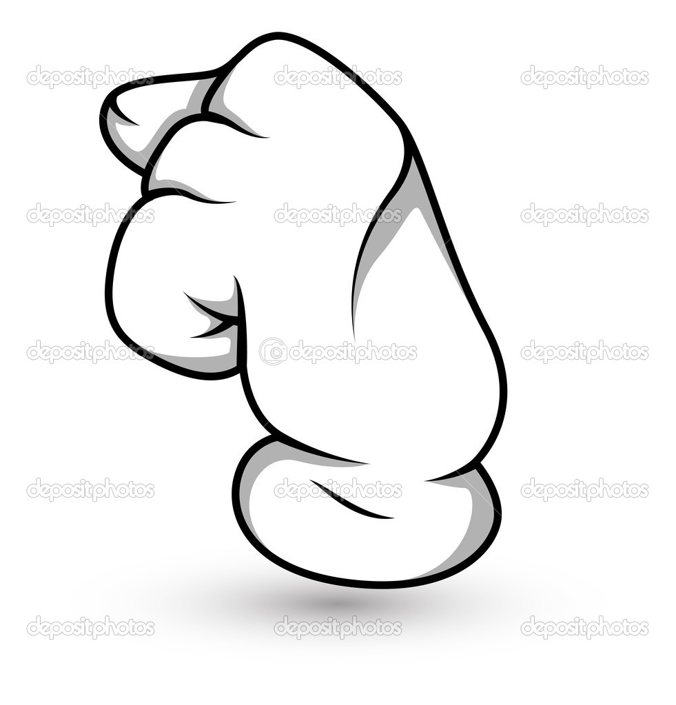 Cartoon Hand - Punch - Vector Illustration Stock Vector Image by ...