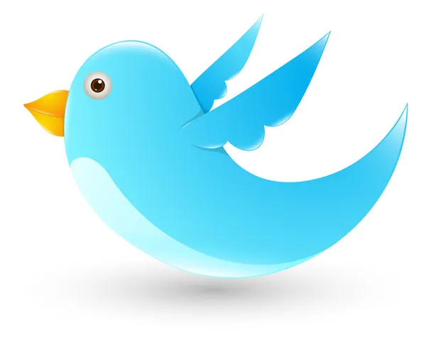 Twitter Bird Cartoon Icon Illustration — Stock Vector © baavli #15323423
