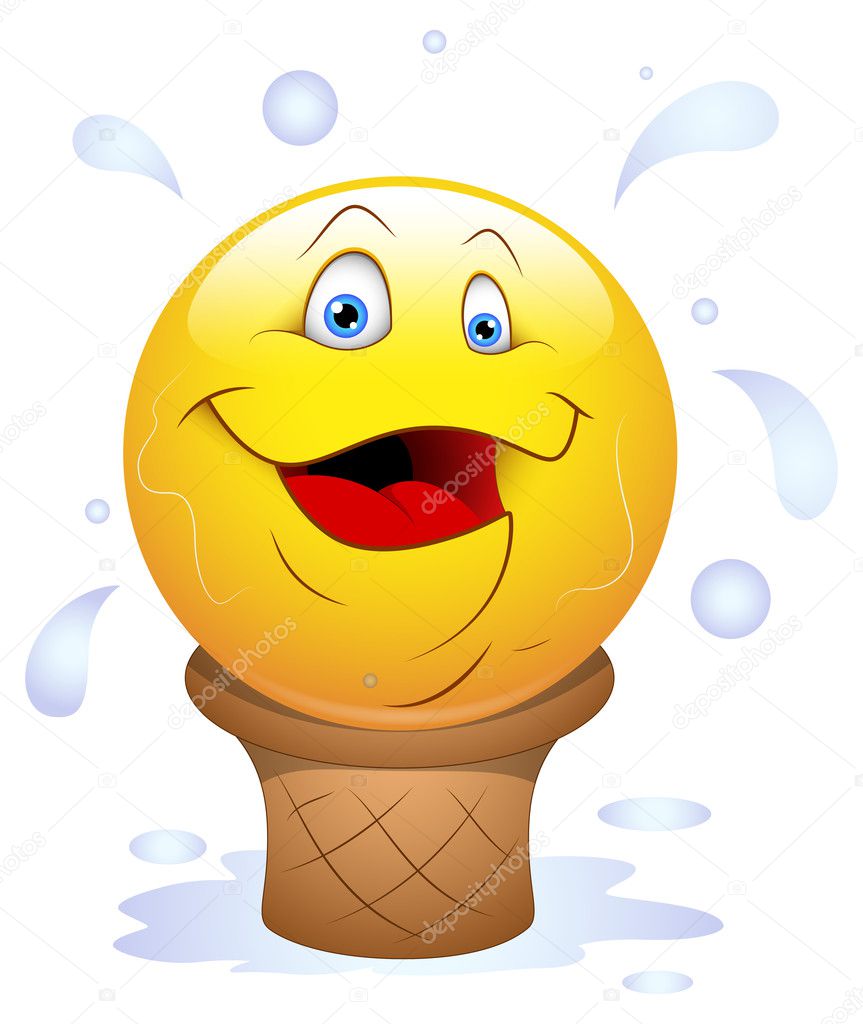 Smiley Vector Illustration - Bathing Face Stock Vector Image by ©baavli #21687835