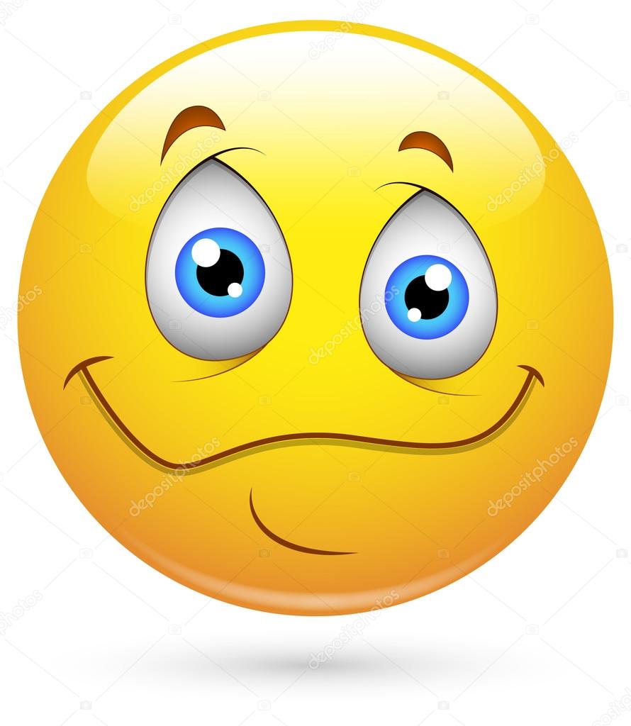 Ilustración vectorial sonriente - Ojos inocentes cara Stock Vector by ...