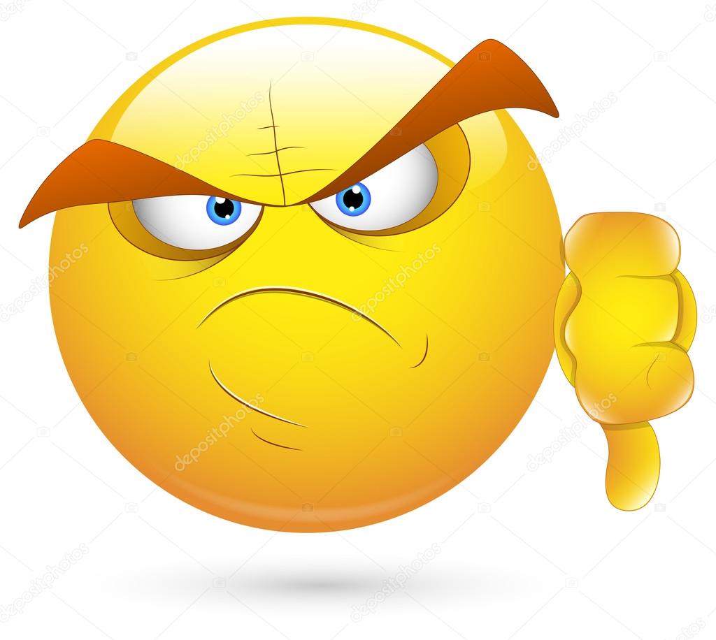 Smiley-Vektor-Illustration - gruseliges Gesicht Verlierer — Stockvektor ...