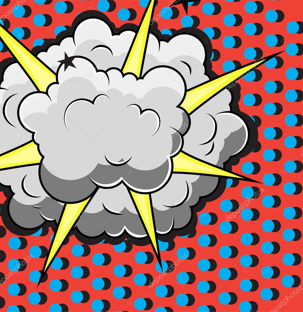 Explosion Drawing Comic