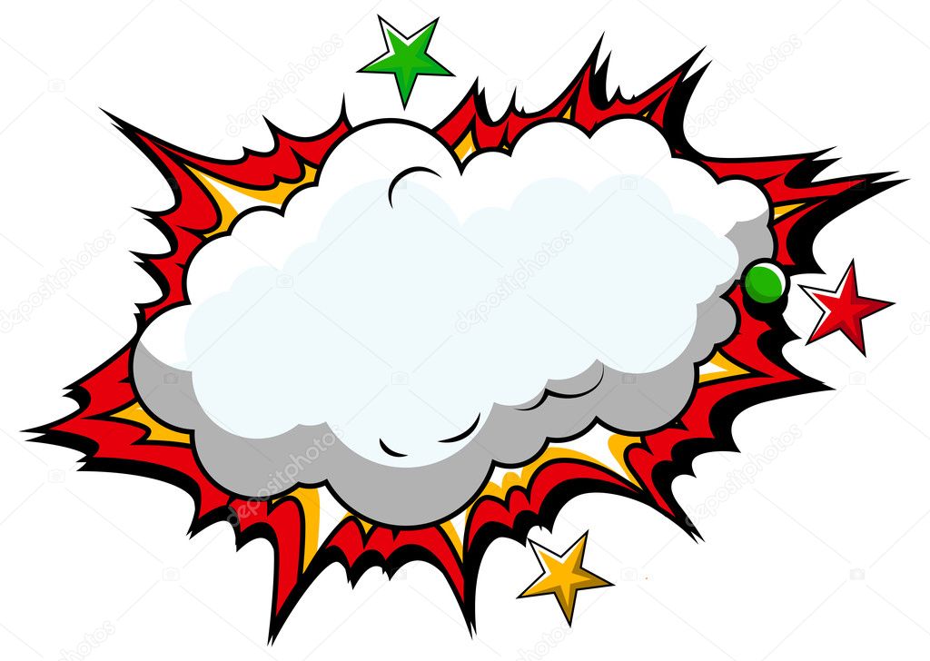 Vector de fondo de nube cómica Vector de stock #24669789 de ©baavli