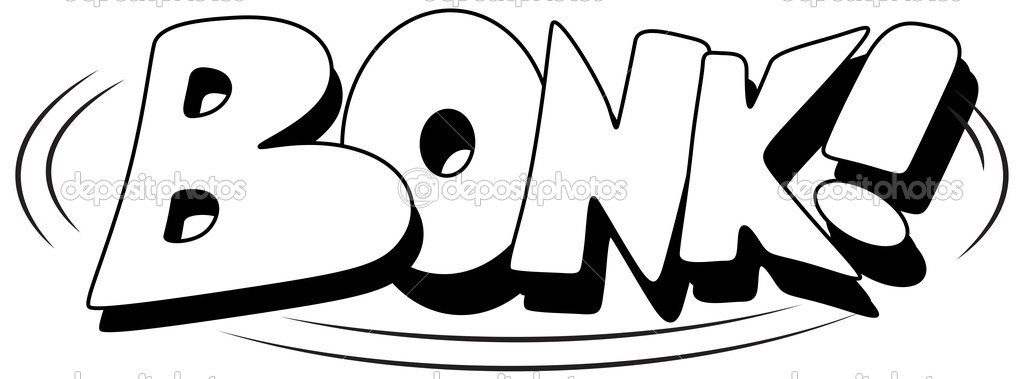 Bonk - Comic Expression Vector Text Stock Vector by ©baavli 24676087