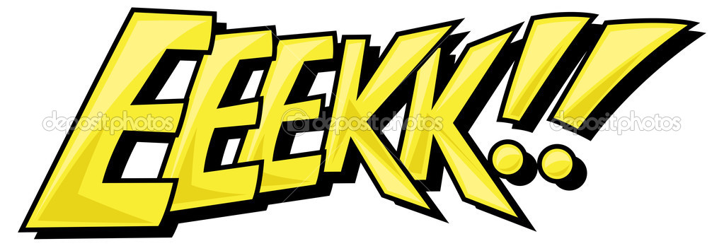 Eeek - Comic Expression Vector Text Stock Vector Image by ©baavli #24681021