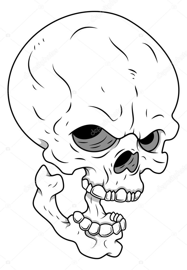 Angry Skull Vector Stock Vector by ©baavli #27810947