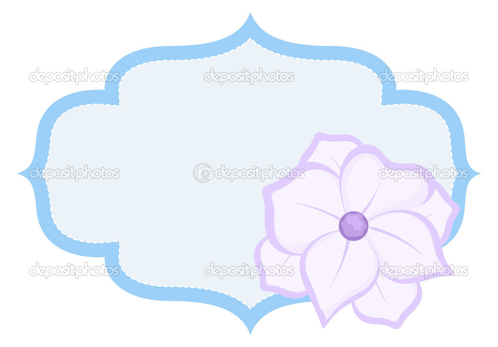 Decorative Flower Label Vector Frame Stock Vector Image by ©baavli ...