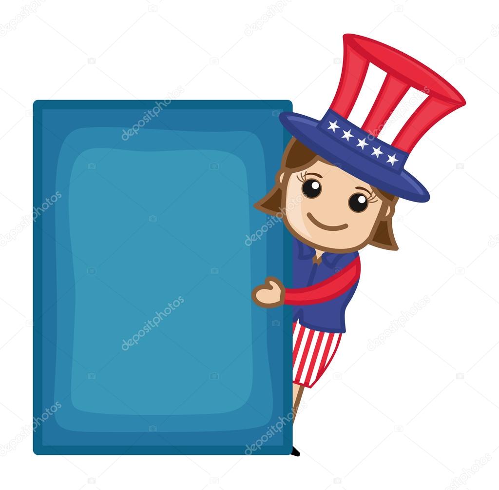 Uncle Sam Running Clipart