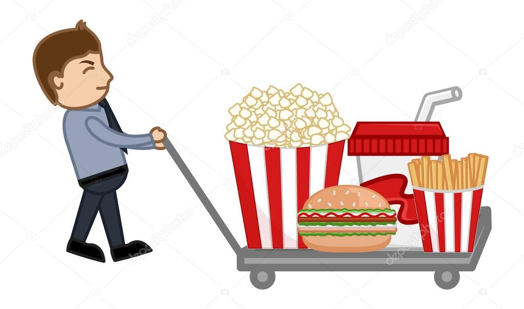 No Junk Food Cartoon