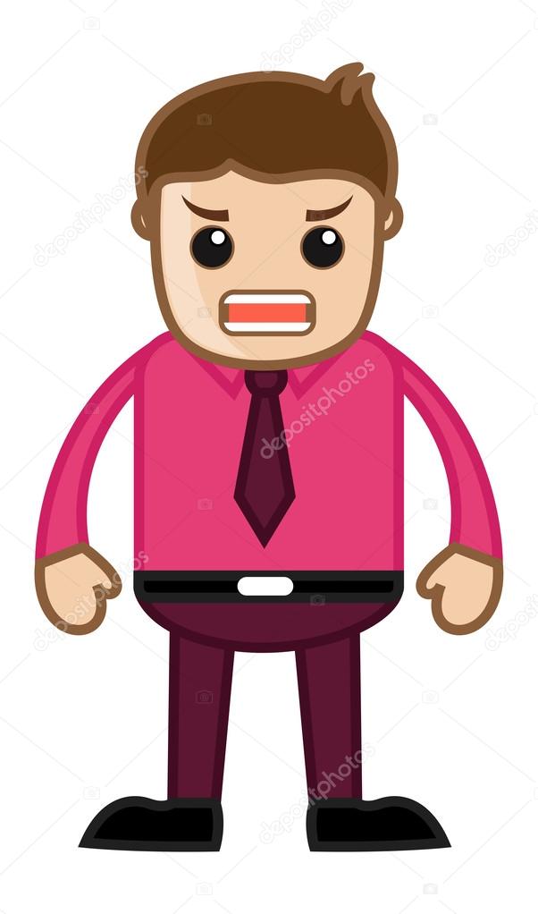 Angry Businessman Clipart