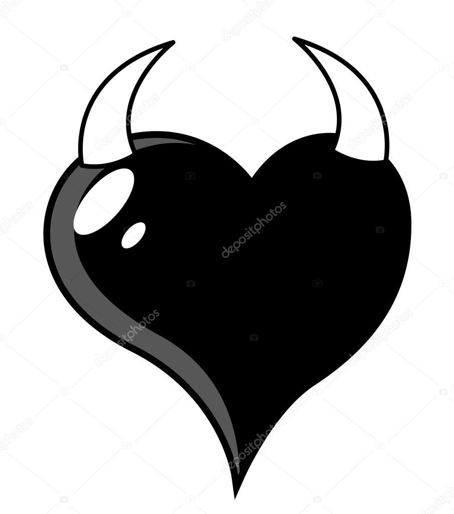 Devil Heart - Vector Illustration — Stock Vector © baavli #29939487