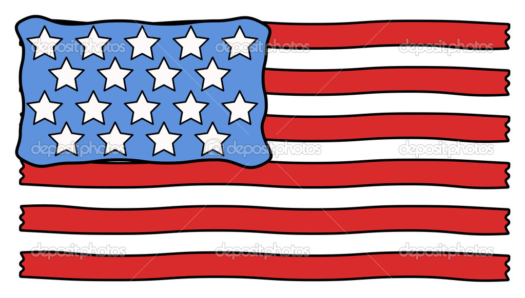 Bandera Americana Animada